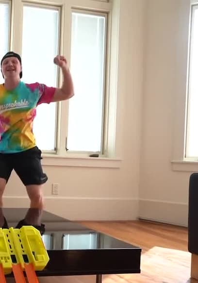 Watch Unspeakable S09:E13 - 24-Hour Overnight Lego House Challenge ...