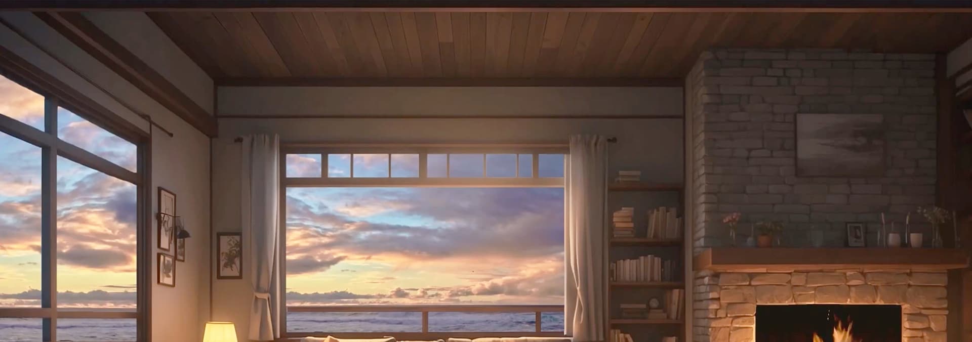 Watch Serene Ocean Waves and Crackling Fire (2024) - Free Movies | Tubi