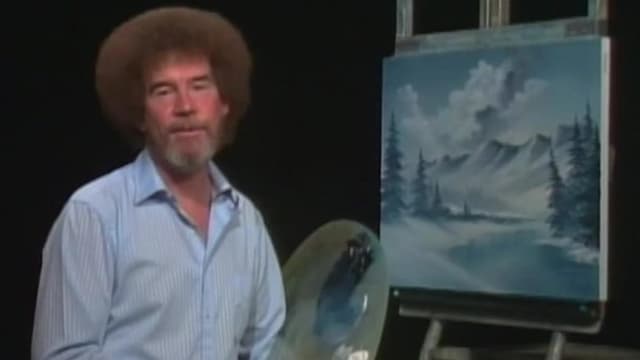 Watch The Joy of Painting With Bob Ross S21:E10 - Blue Winter - Free TV ...