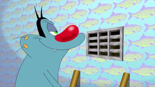 Watch Oggy and the Cockroaches S03:E02 - Oggy's Double / Cartoon Lesson ...