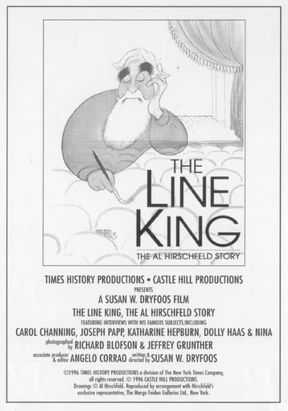 Watch The Line King: The Al Hirschfeld Story (1996) - Free Movies | Tubi