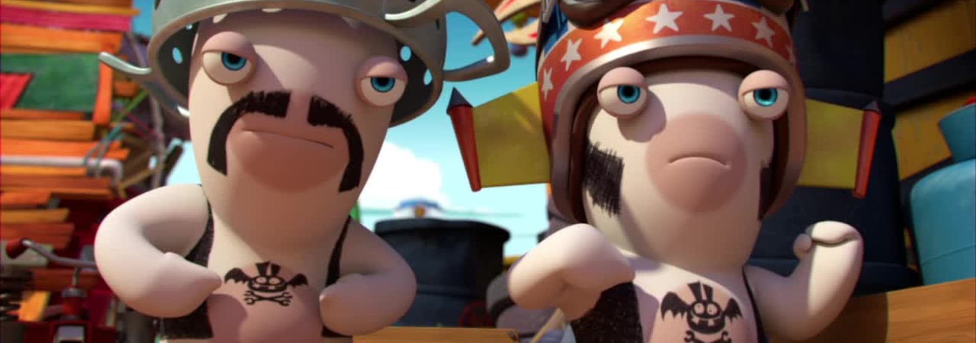 Watch Rabbids Invasion S03:E09 - Rabbid on Trial / Biker Rabbids ...